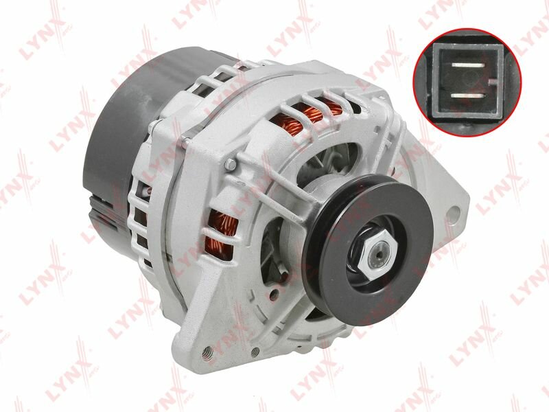 Генератор LYNXauto EA-1154. Для: Gaz, ГАЗ, Gaz, Газель/Sobol(Соболь) 2.4-2.5 93> (140А). Ток генератора, A - 140. Шкив - V.