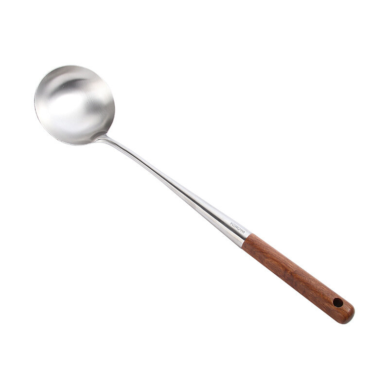 304 шпатель из нержавеющей стали палисандр с длинной ручкой шеф-повар жареный шпатель суповая ложка кухонная утварь