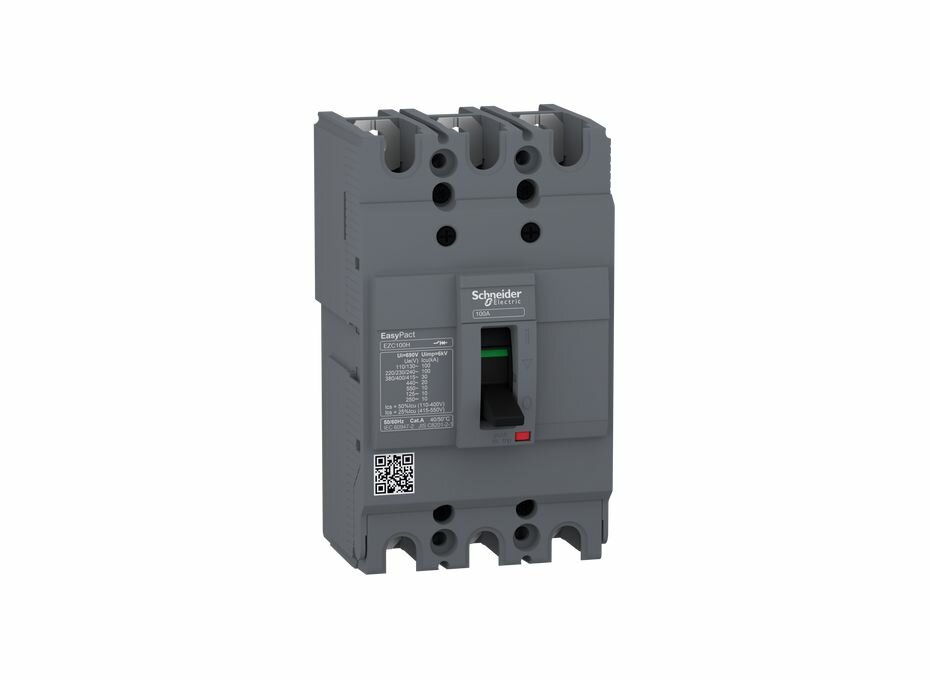 Автоматический выключатель Easypact EZC100H - TMD - 80 A - 3 полюса 3Т