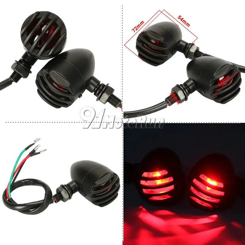 2 шт. ретро-решетка для мотоцикла, указатели поворота для Yamaha V-Star XVS 250 650 950 1100 1300 Custom Virago XV 250 500 535 700 750 C