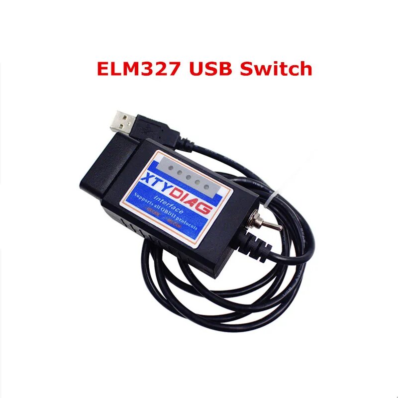 Лучший USB-переключатель ELM327 V1.5 HS MS CAN OBD2 Протоколы OBDII PIC18F25K80 Инструмент белый