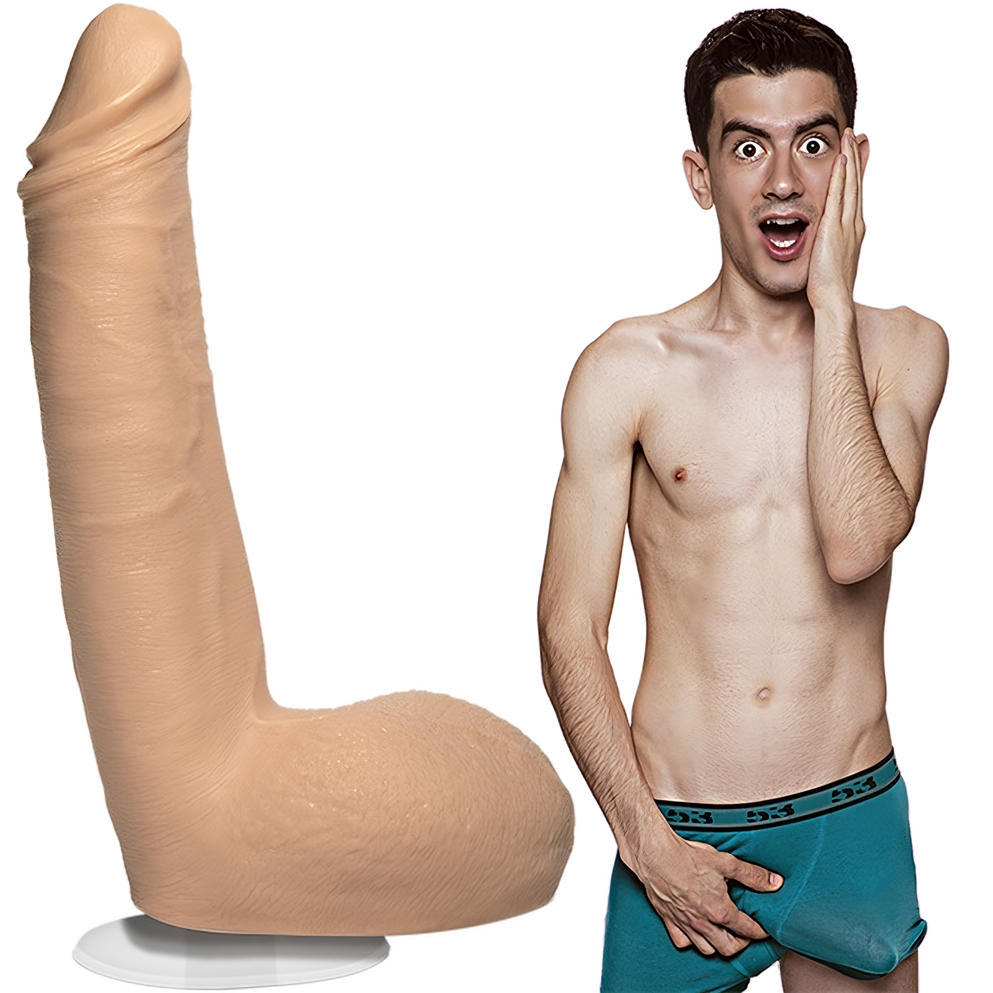 Doc Johnson, Фаллоимитатор на присоске Jordi El Nino Polla ULTRASKYN™ 8” (21, Ø 5.1 см)