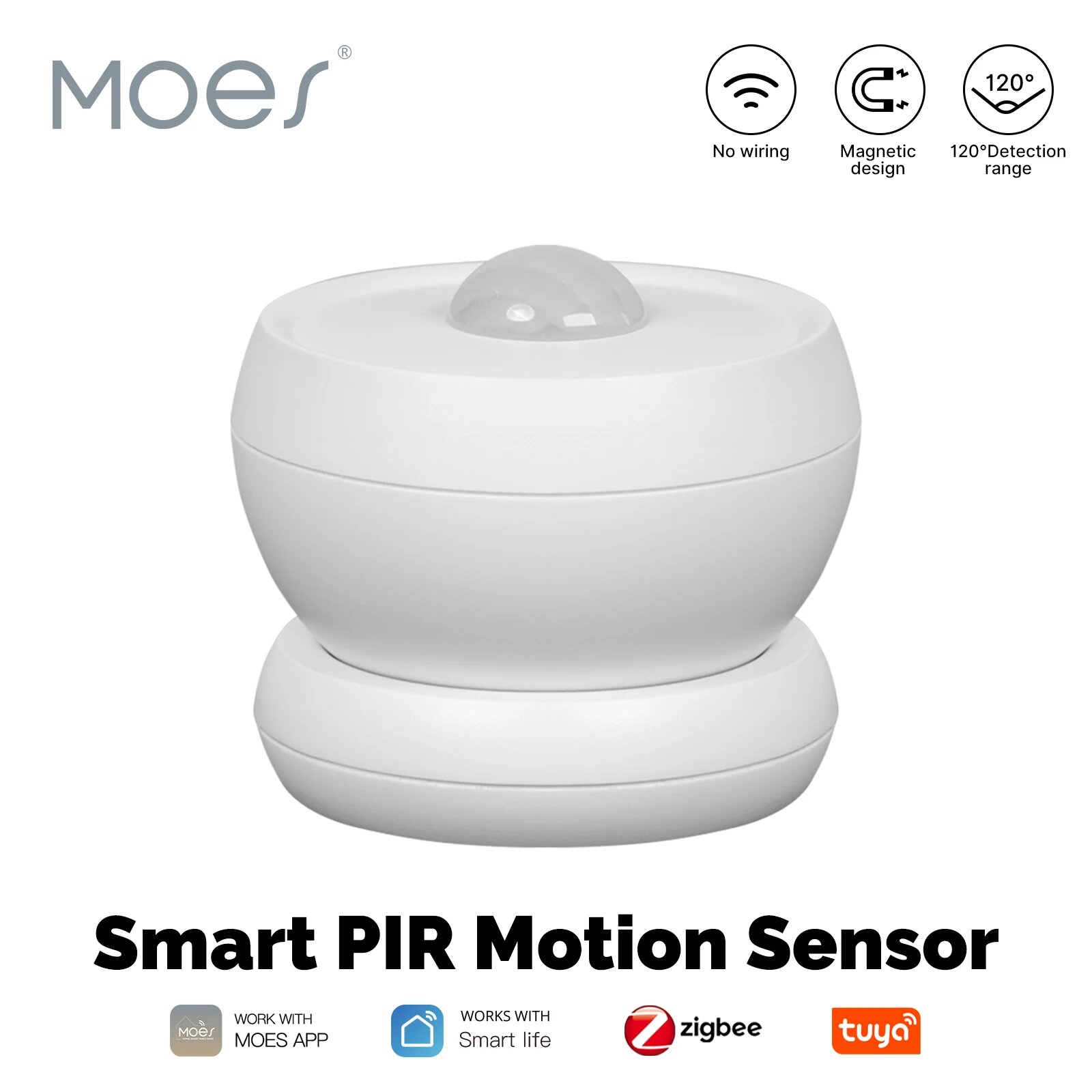 MOES Tuya Zigbee датчик движения