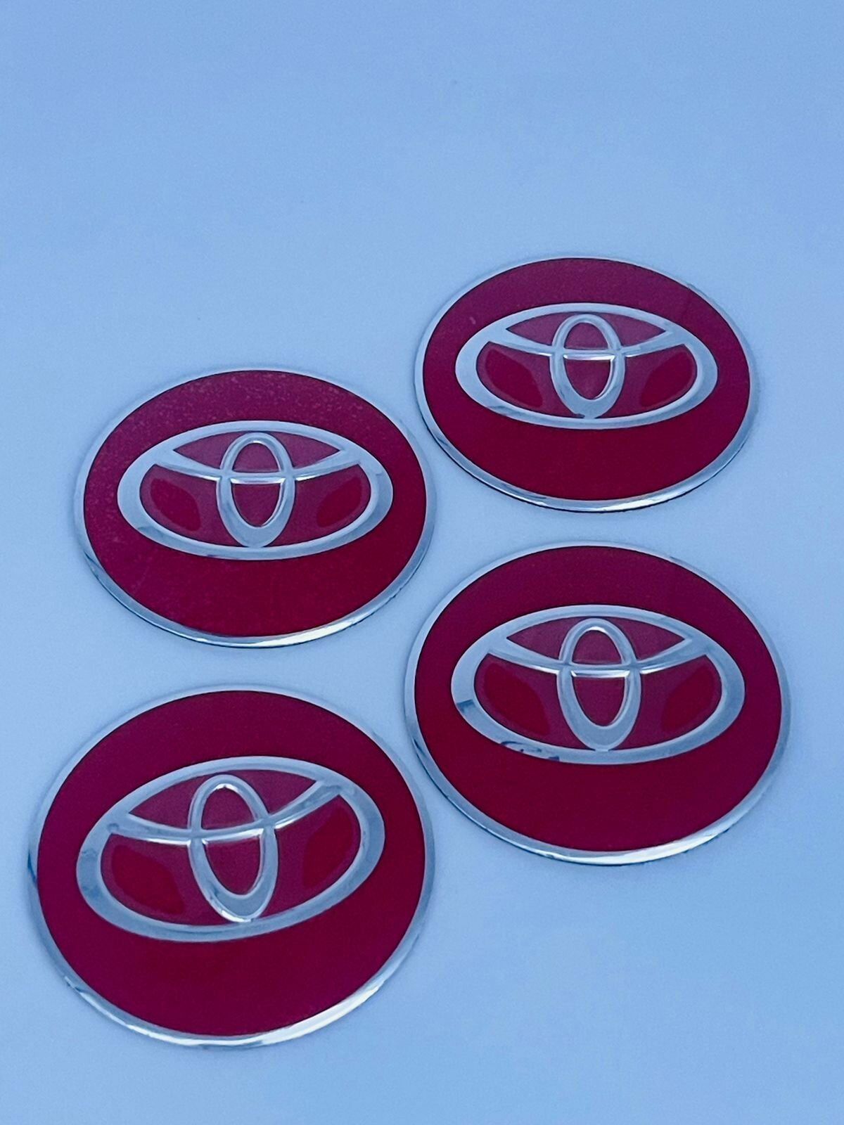 Наклейки на колесные диски Toyota Алюминий 65мм