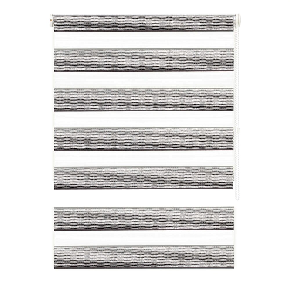 Рулонная штора День-Ночь мини 80х160 см DELIS серая