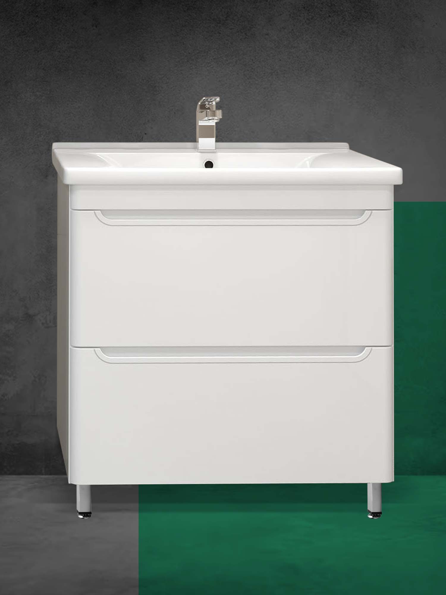 Раковина мебельная Miranda 80, керамическая, цвет белый TOPPUS, Арт: 0303.022