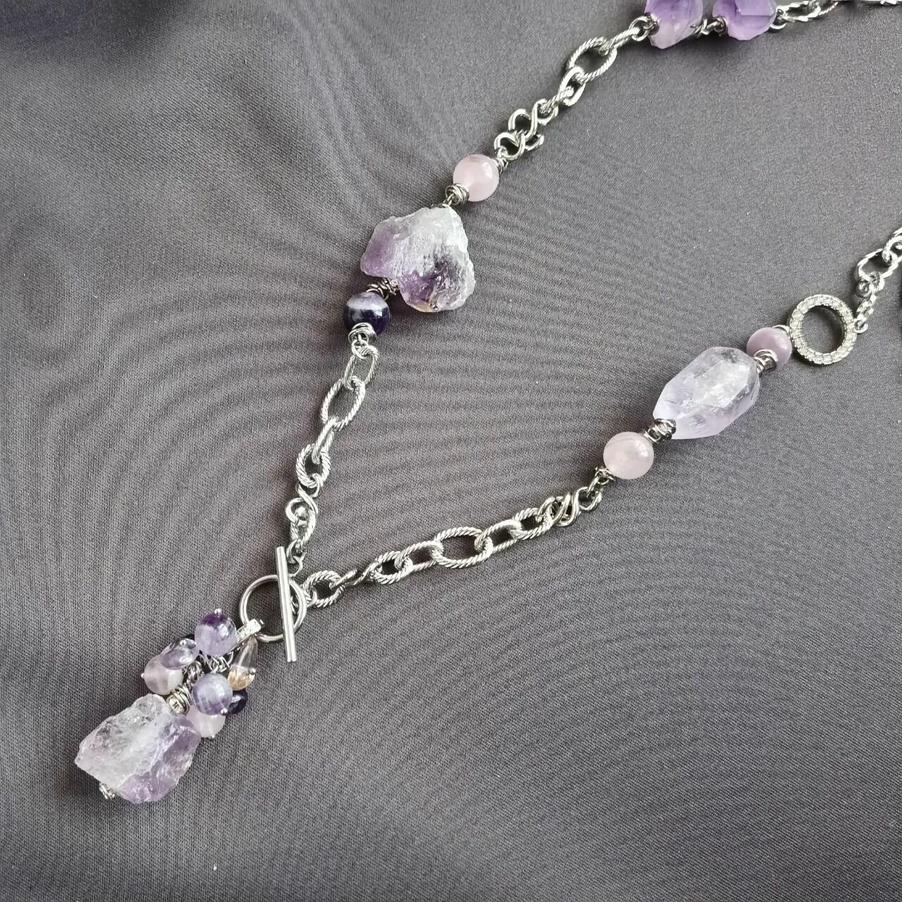 Серьги Камни Елены, аметист