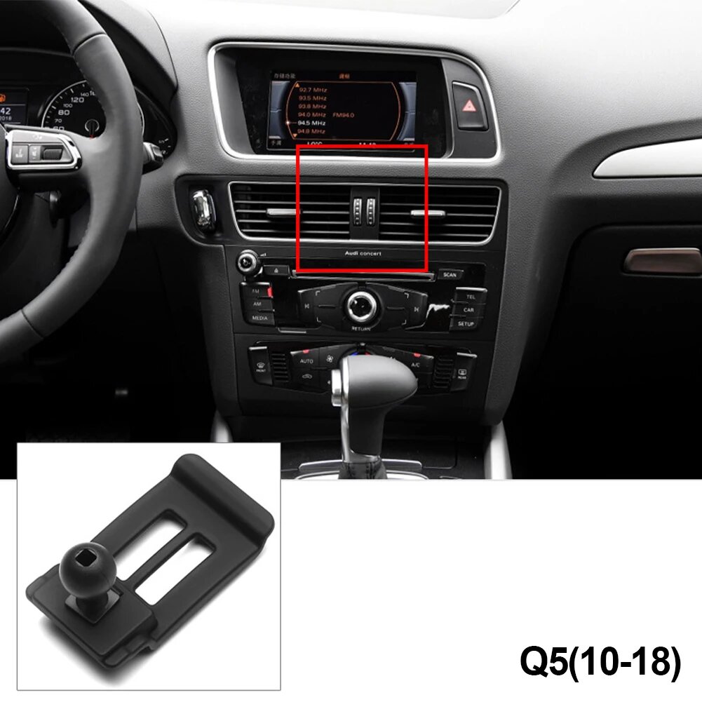 Автомобильный держатель для телефона, автомобильный кронштейн для Audi A1 A3 A4 A5 A6 Q3 Q5(10-18)