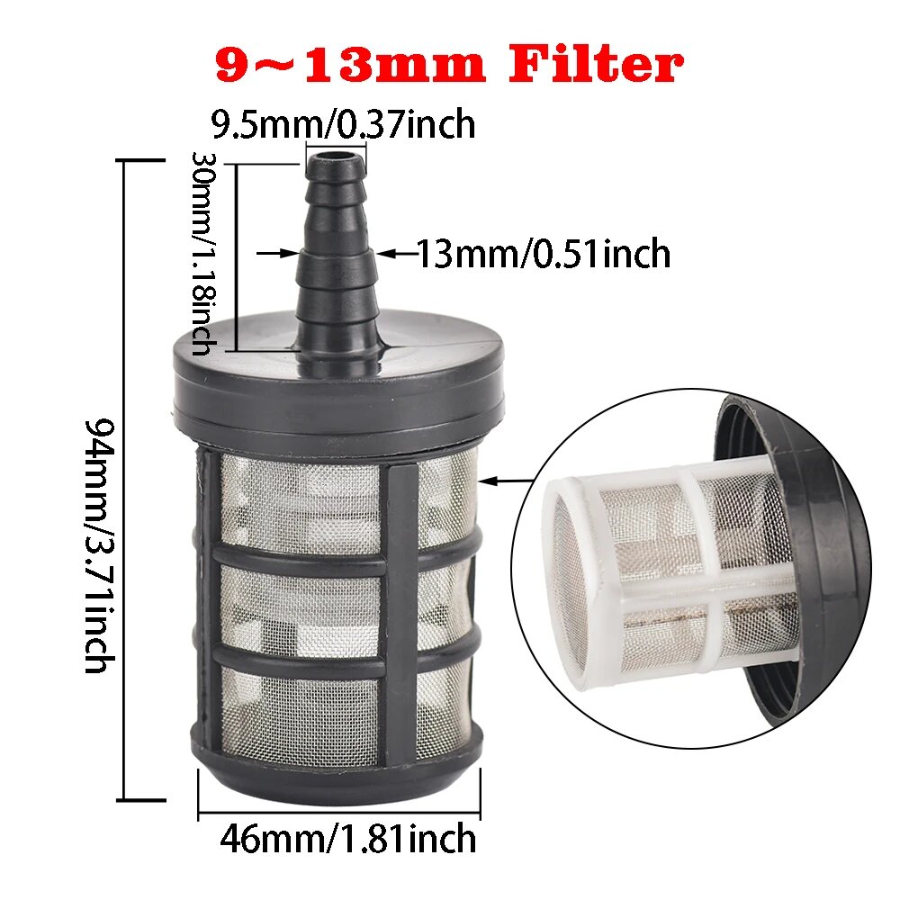 Пластиковый шланг фильтр 8/10/12/13 мм I