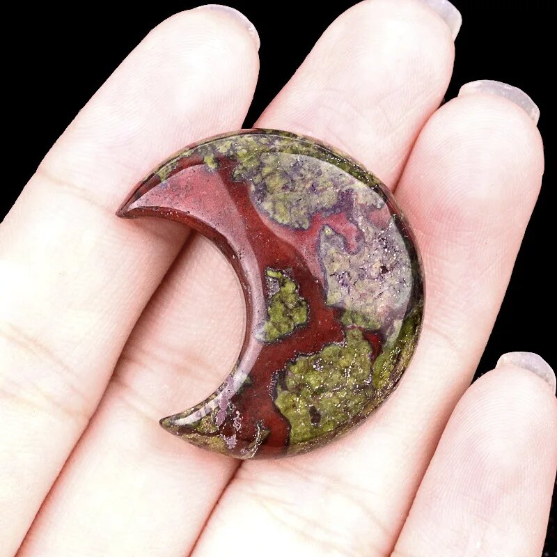Лунные камни из натурального камня Бордовый, Dragon blood stone