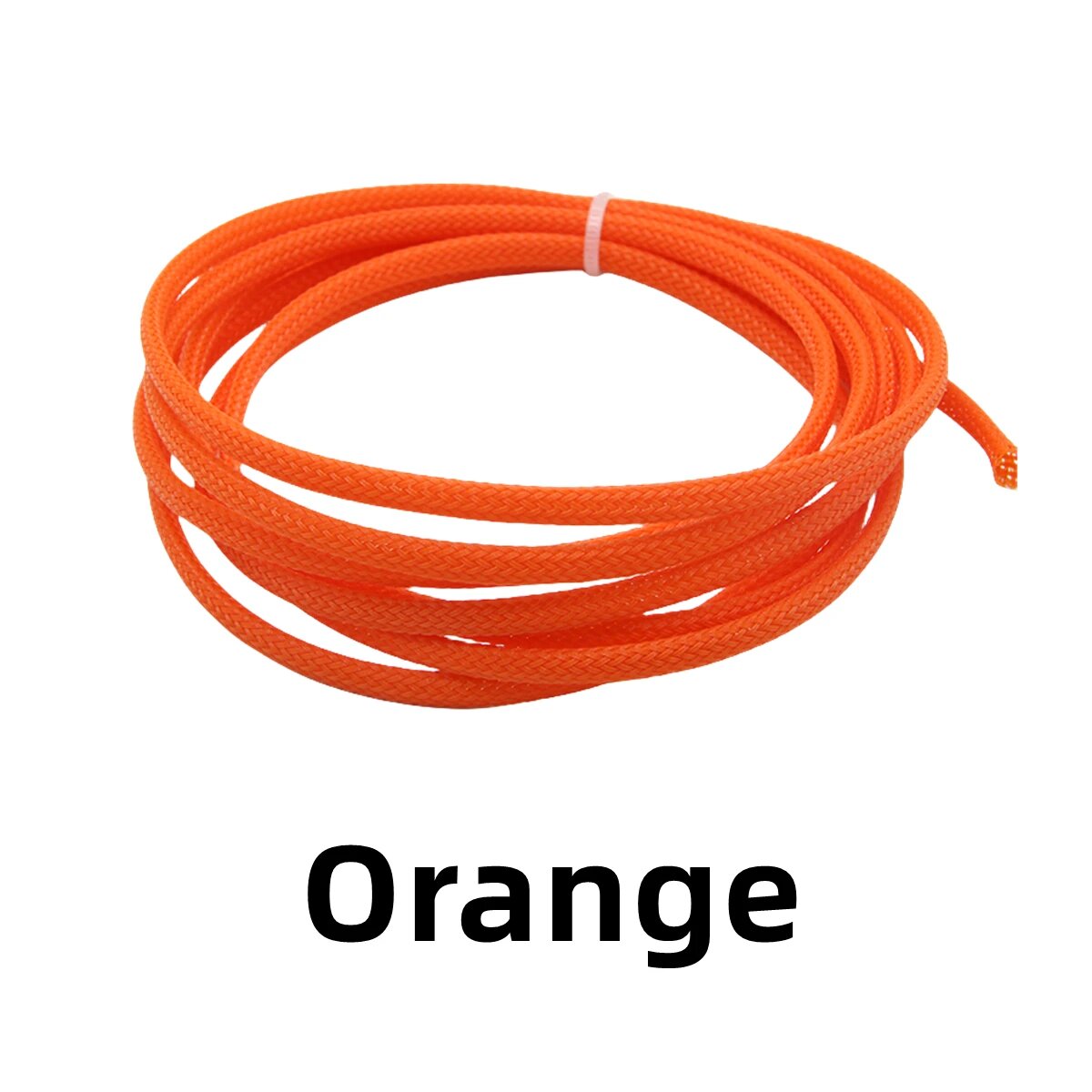 Кабельный рукав виниловый YQSiNYUE спиральная оплетка 5 метров черный Оранжевый, 5 Meter, 3MM
