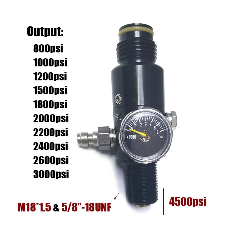 Регулятор CO2 800psi, 5-8 18UNF