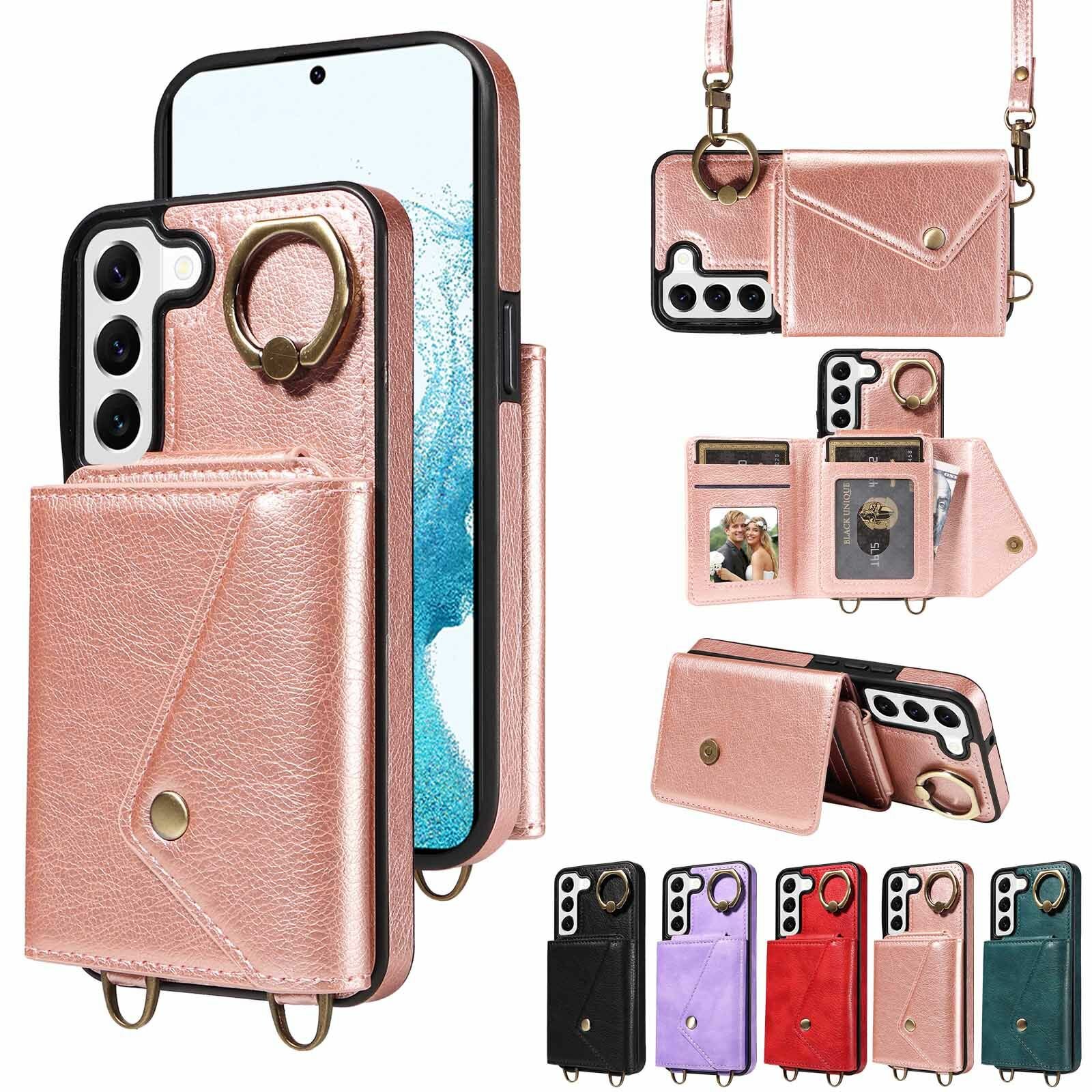 Чехол для для Samsung Galaxy S22 /(Самсунг Галакси с22) кожаный с отделением для карт на Накладка с картхолдером, Новый продукт