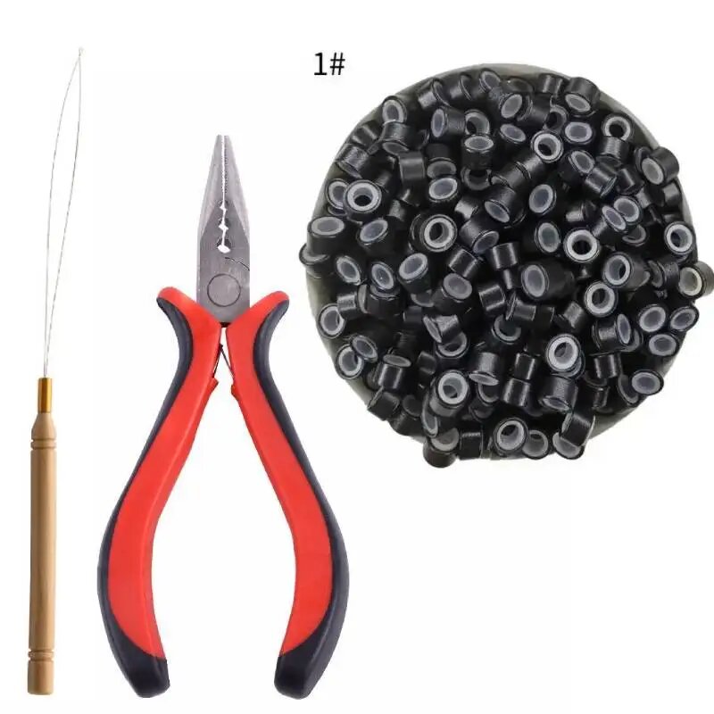 Набор для наращивания волос YIXIS 1 Plier Hook