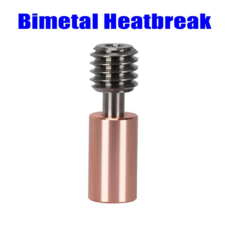 Для 3D-принтера Ender 3 S1 Throat Ender 3 S1 Pro, горло с медным покрытием, титановый сплав для Ender3 V3 SE/ K1/ K1 Max Throat 10 PCS, Bimetal HeatBreak