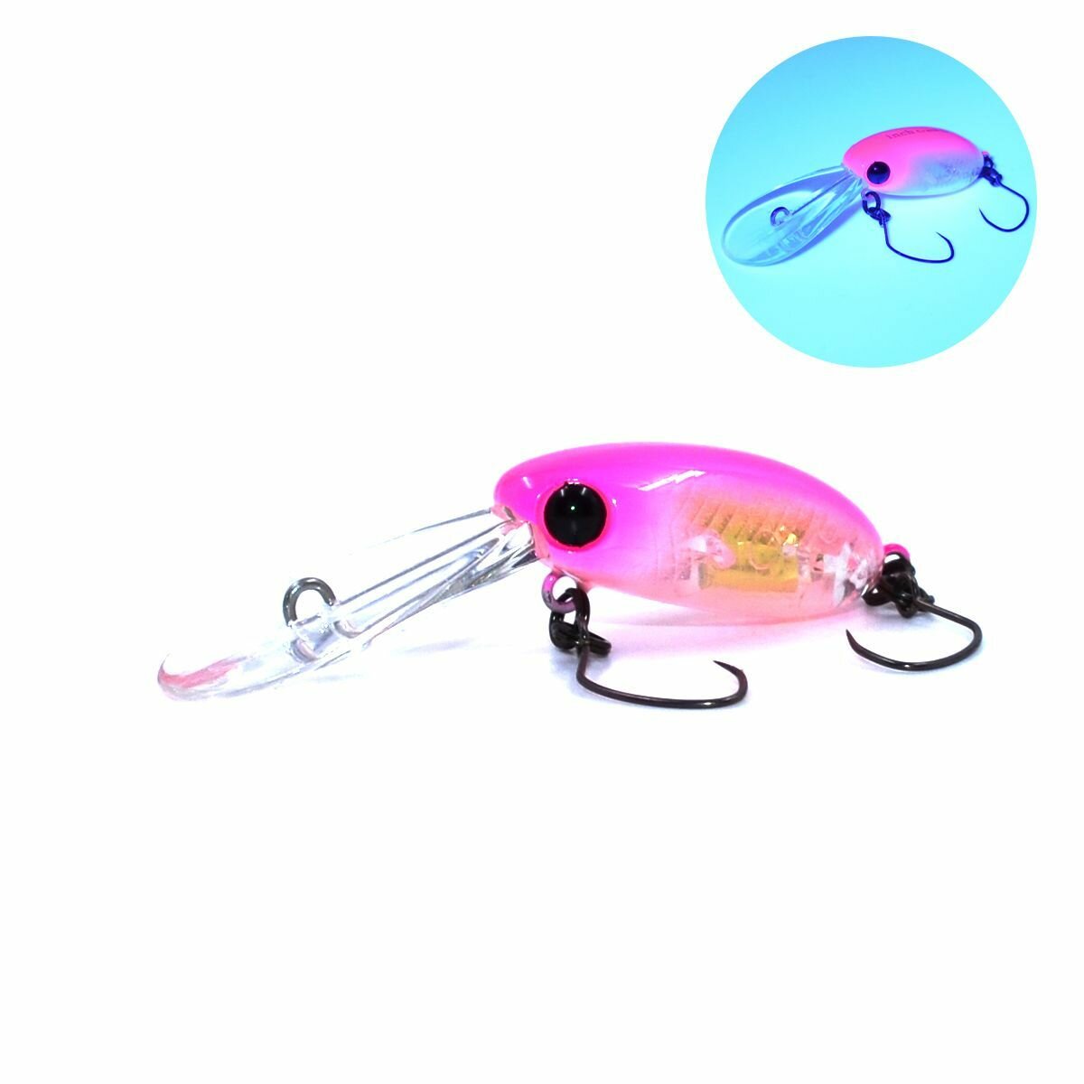 Воблеры - HMKL Crank inch DR 25 #pink & gold