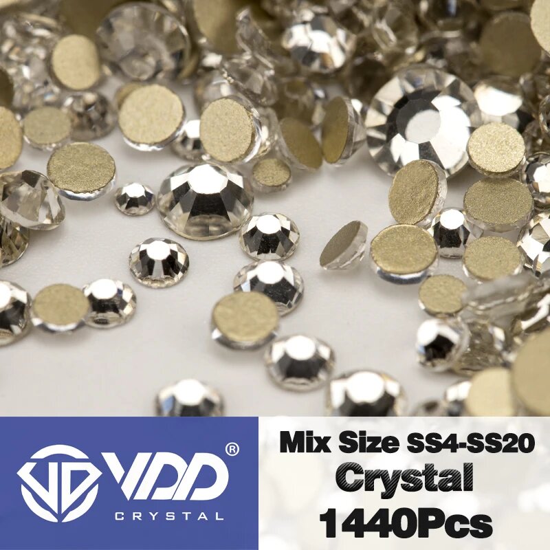Стразы Crystal VDD SS4-SS20, 1440шт