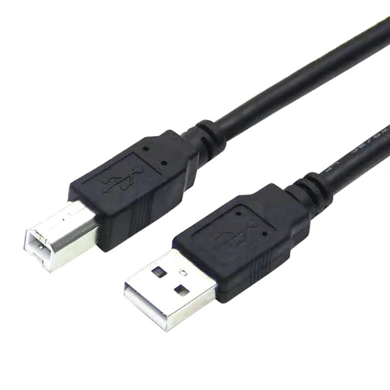 Новый USB-кабель для принтера, USB 2.0, Type A Male - Type B Male, для принтеров и сканеров — фото 1