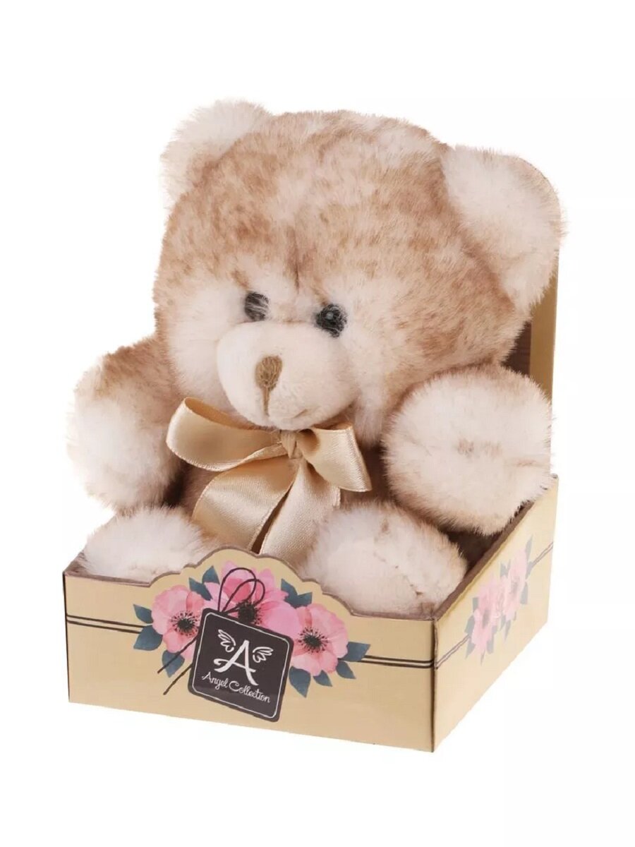 Мягкая игрушка Angel Collection Мишка Пушистик, 14 см, бежевый 682252