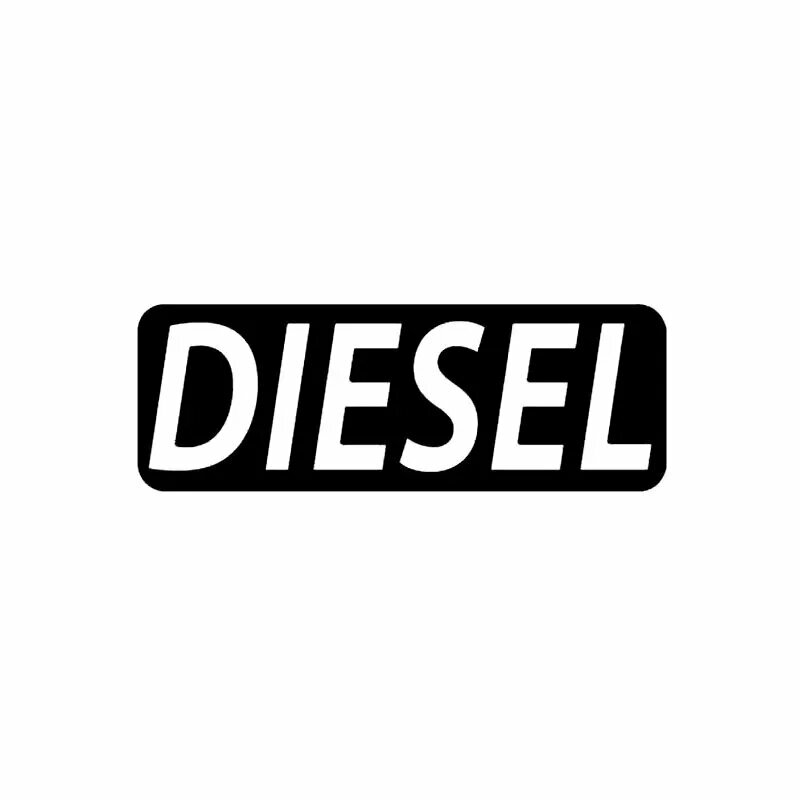 Черные виниловые наклейки Diesel 12,7 x 4,5 см