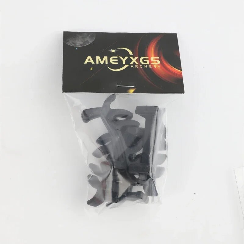 AMEYXGS Амортизатор конечностей лука 4 шт, черный/красный, резина Черный, 1bag black