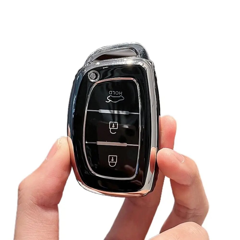 Чехол для ключа Hyundai Silver 3B Black Case