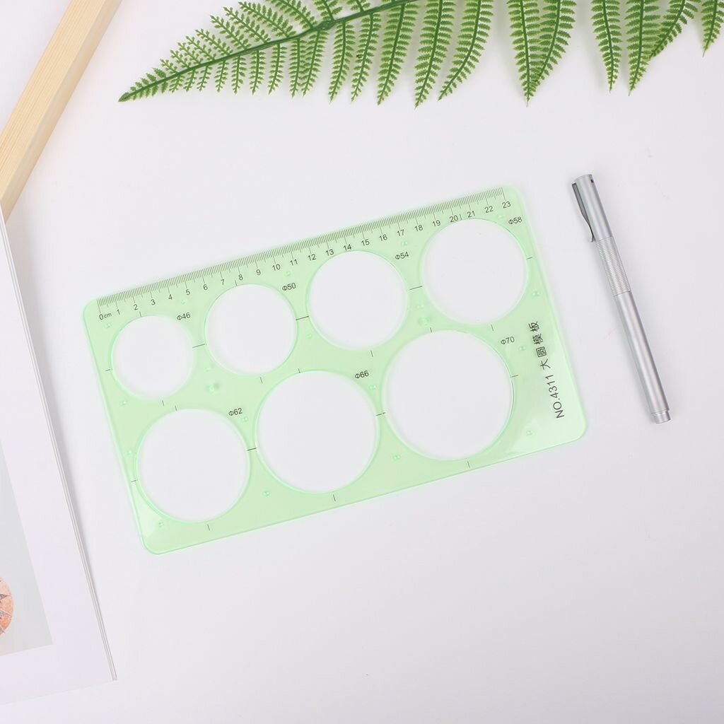 4311 Большая круглая линейка-шаблон