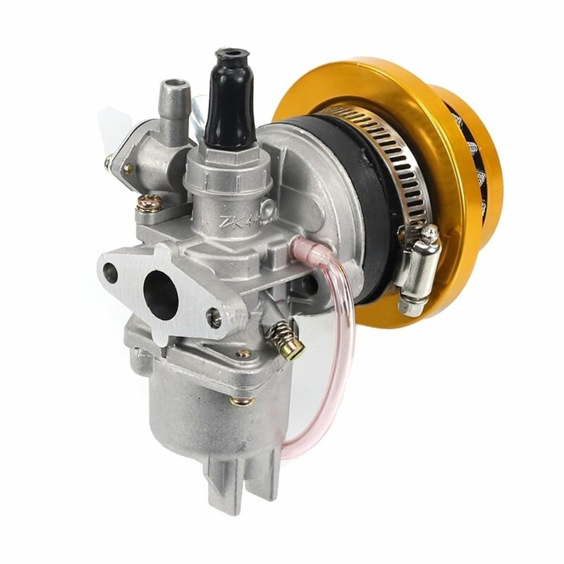 Карбюратор с двухтактным двигателем мини-мотоцикла воздушным фильтром 49 куб. см-желтый