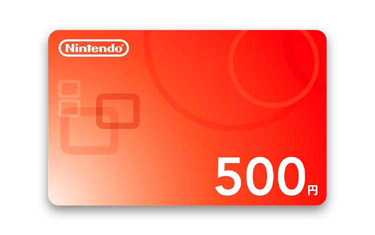 Карта оплаты Nintendo eShop 500 JPY Japan (Nintendo eShop (JP); Nintendo Switch; Регион активации Япония)