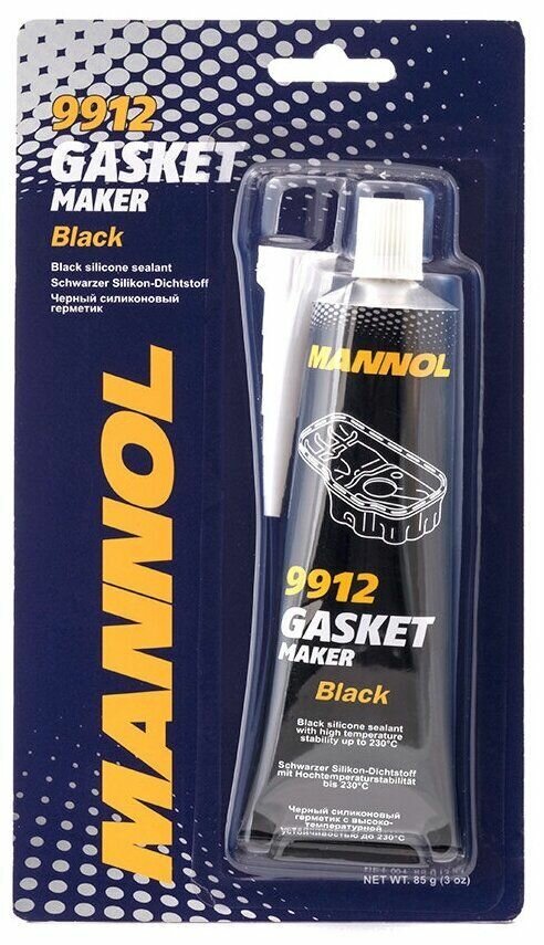 Герметик прокладка "MANNOL" 9912Gasket Maker Black (85 г) (черный), 9912 (1 шт.)