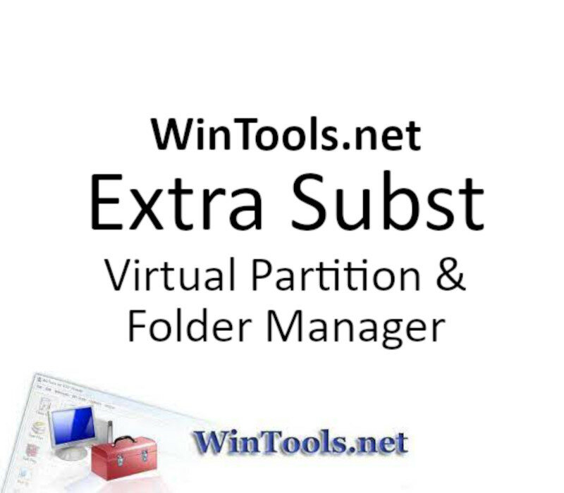 Создание виртуальных дисков Wintools ExtraSubst - Бессрочная лицензия, ключ активации