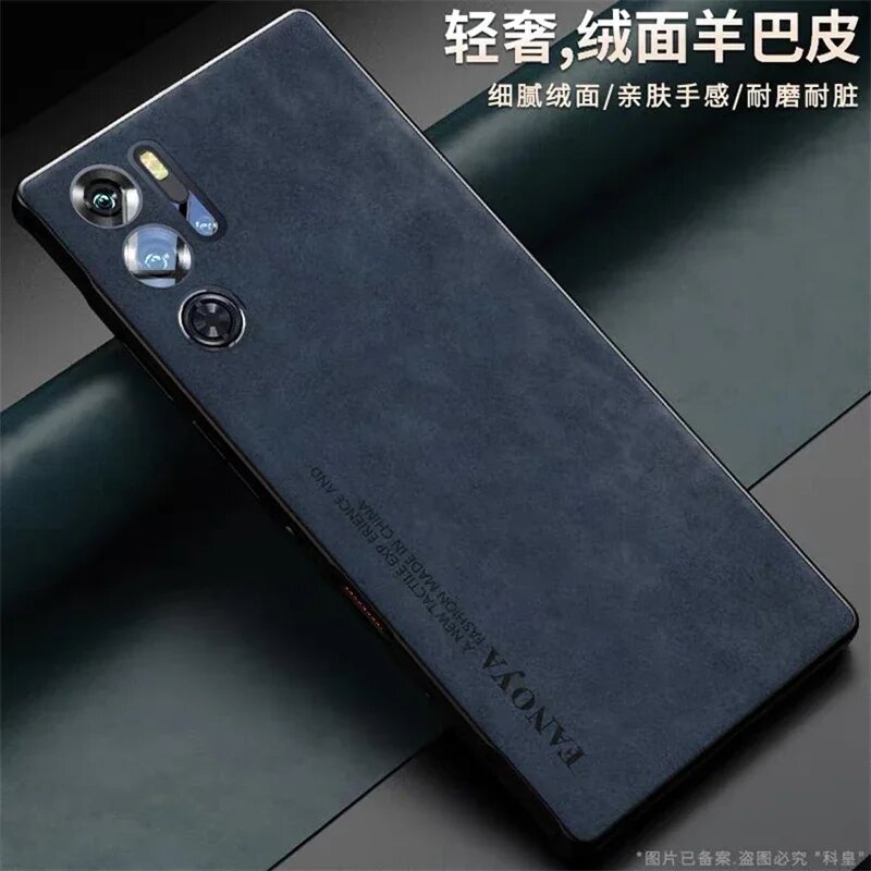 Чехол для Red Magic 9S Pro, роскошный силиконовый кожаный чехол на заднюю панель для Nubia RedMagic 9 Pro Plus, защитный противоударный бампер Синий, For Red Magic 9S Pro