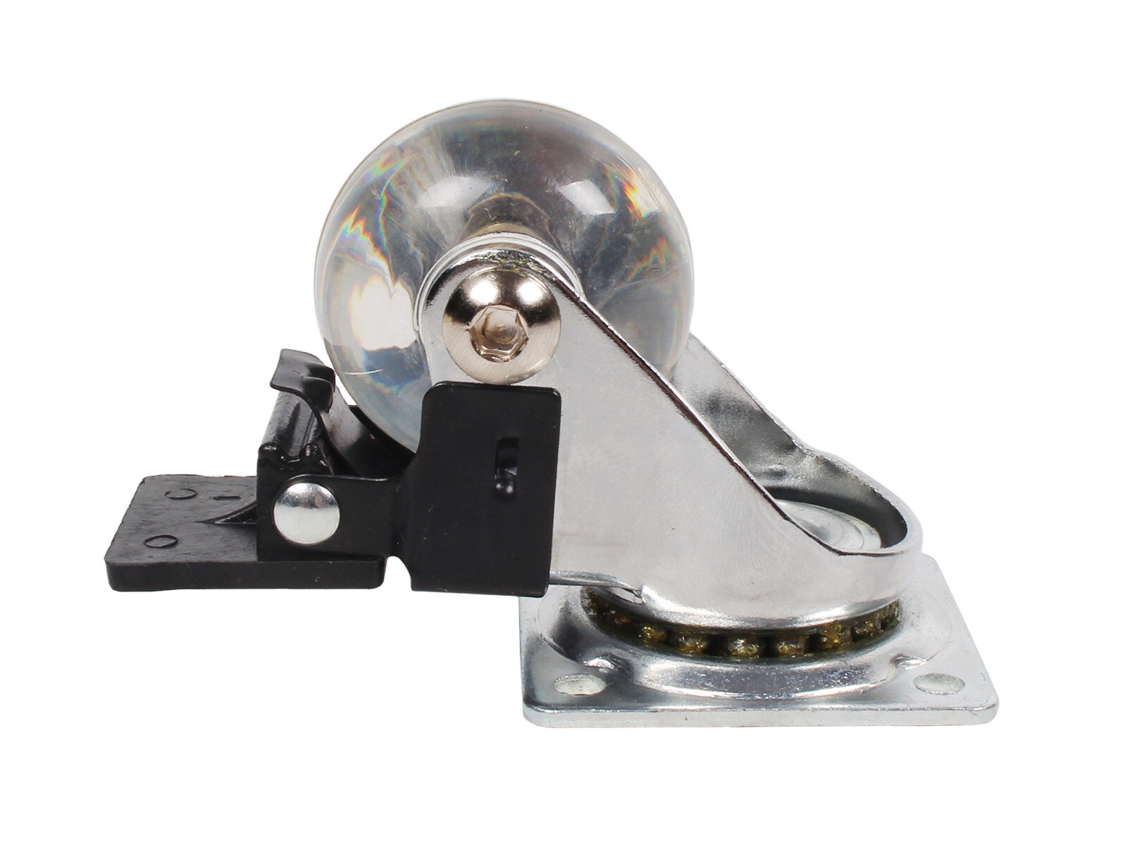 Колесо прозрачный 35мм тормоз SCPB15 ПР