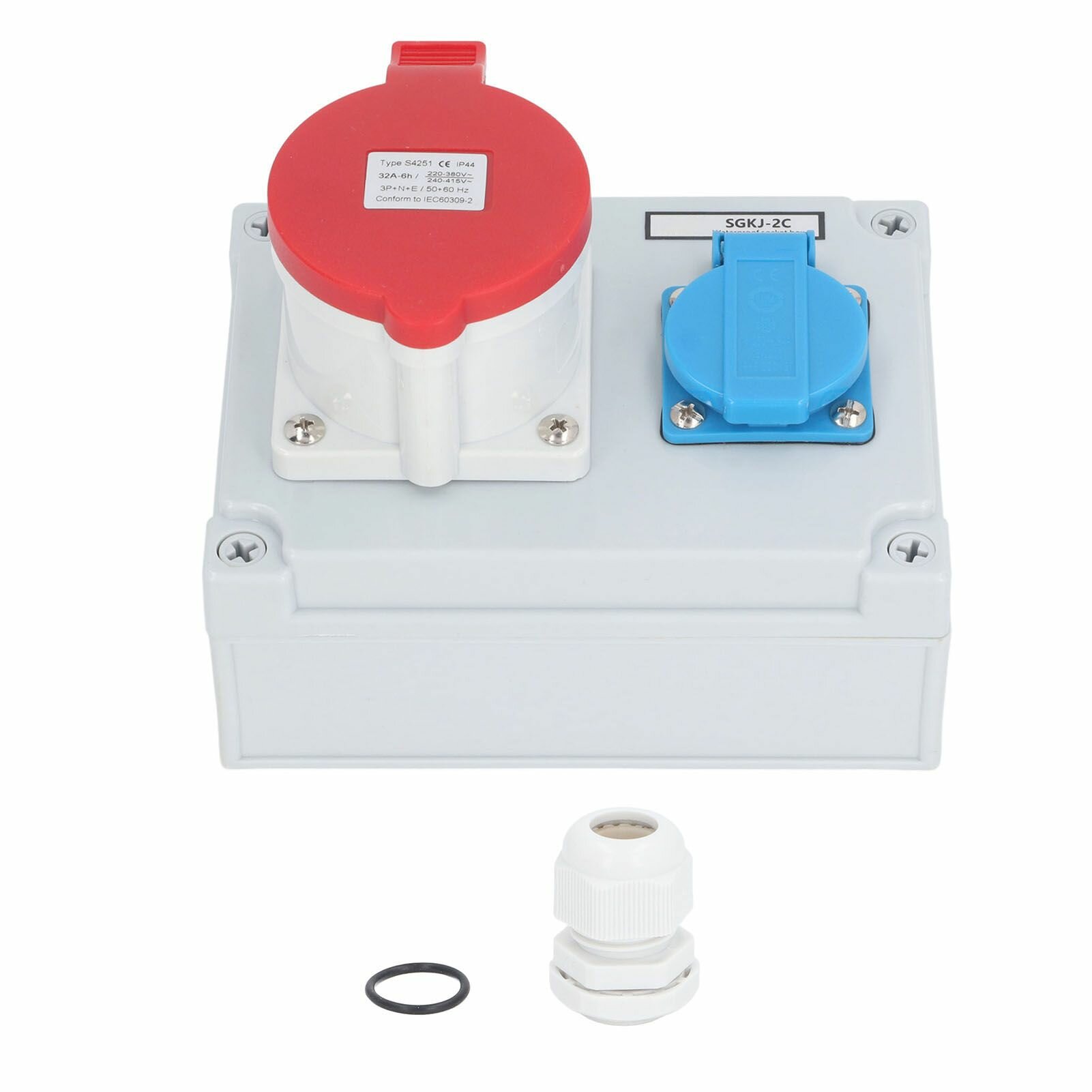 Настенная розетка Risegun CEE, IP44, 250В, 16А, 32А, 5 контактов, 220 415В