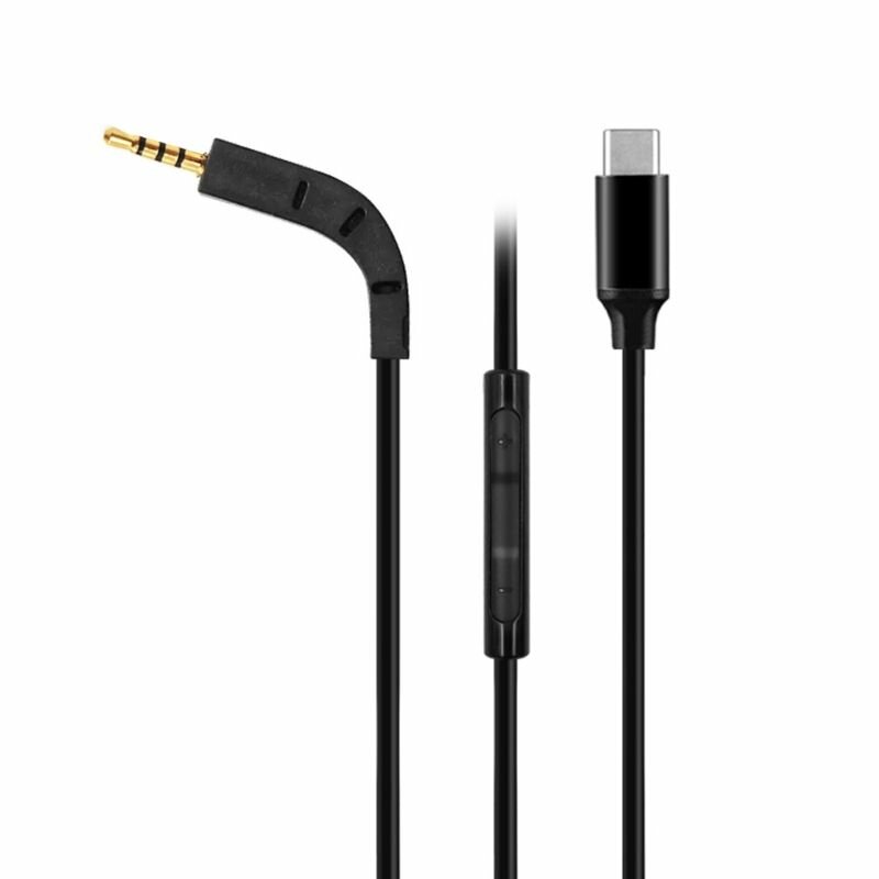 Кабель для наушников TYPEC-B & W P7-версия с проводным управлением