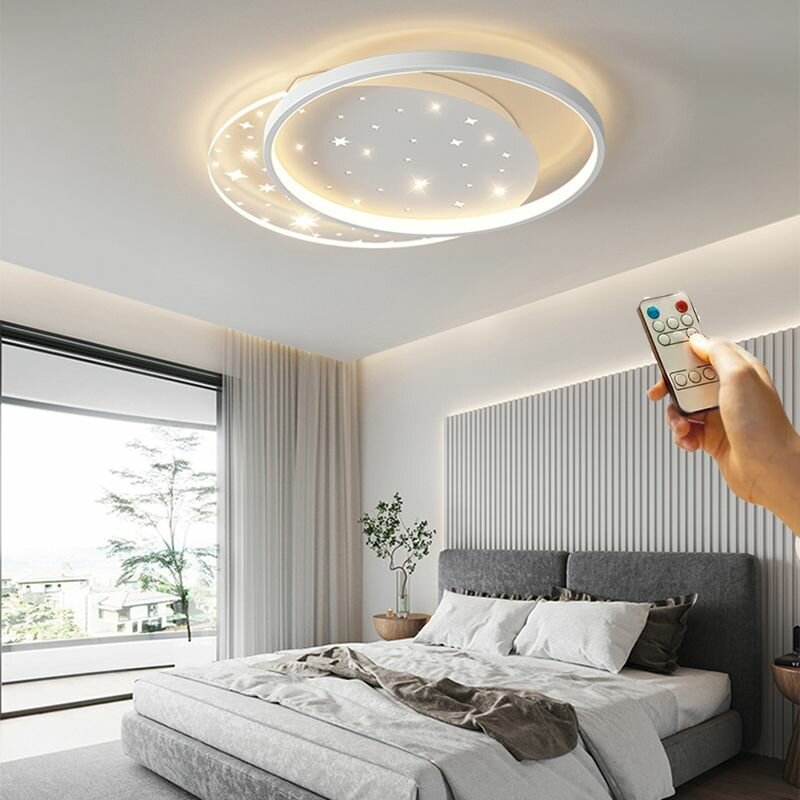 Современная минималистская потолочная люстра для спален, кабинетов, гостиной и холла