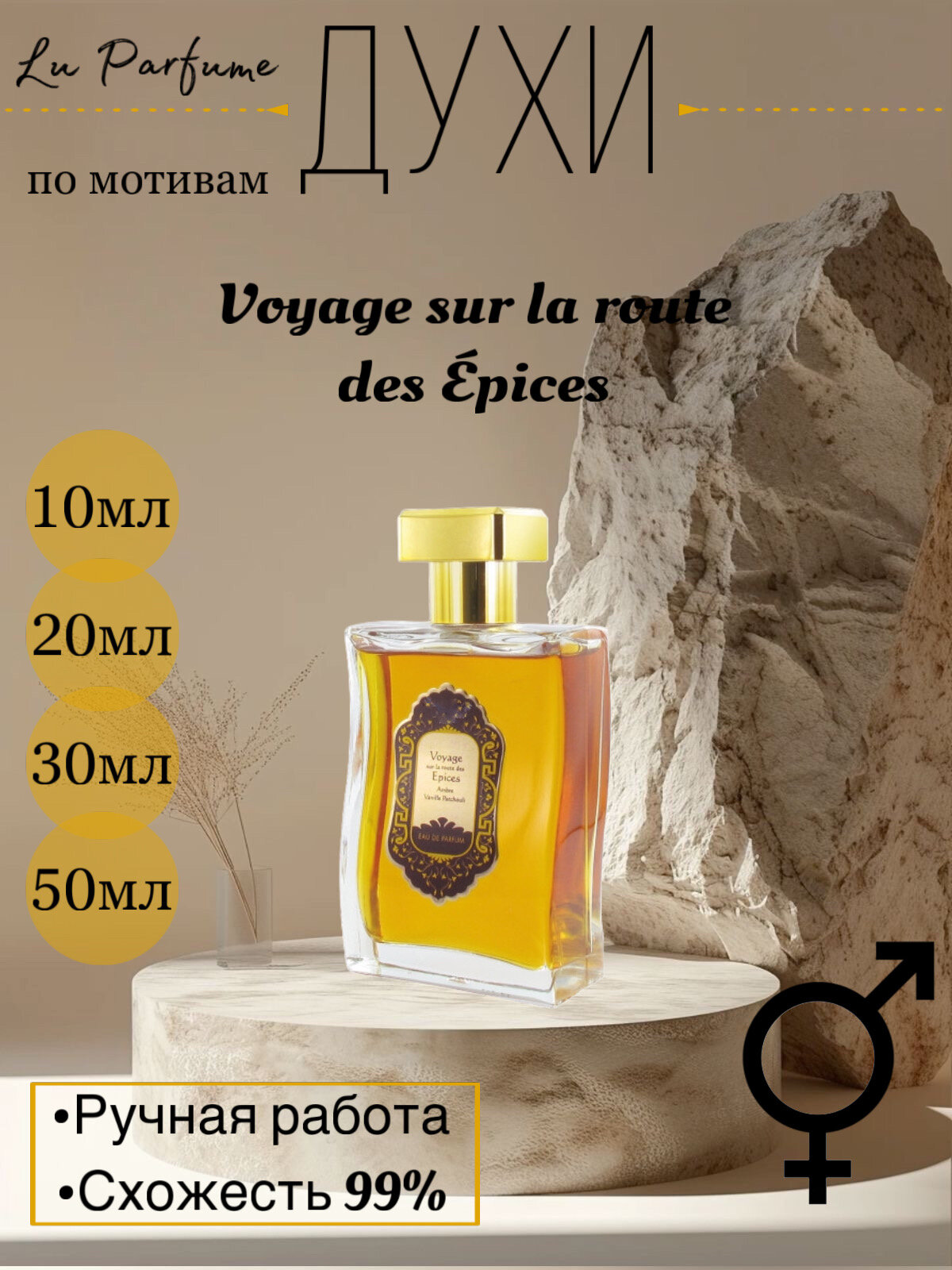 Духи по мотивам Voyage sur la route des Epices La Sultane de Saba унисекс