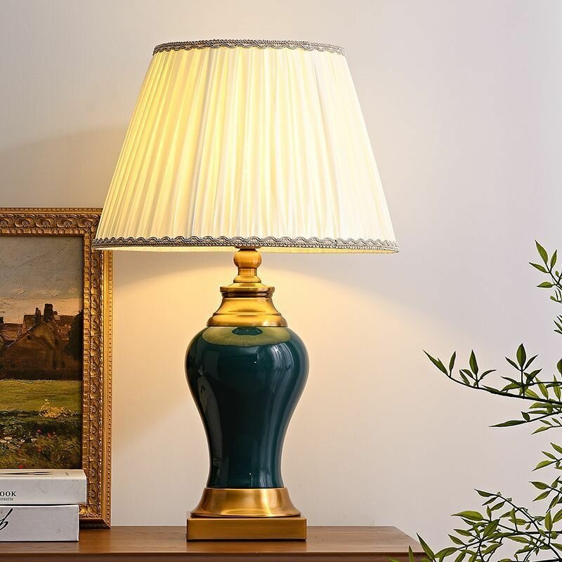Китайская керамическая настольная лампа, 52*33 см