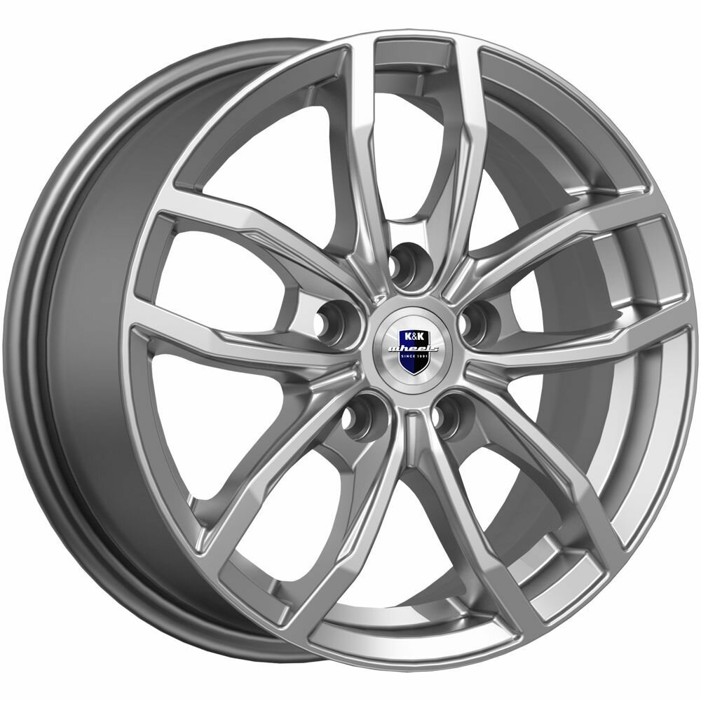 Диск колёсный Фрост (КС1048-01) 6,5x15 ЕТ 38 5x100 57,1 дарк платинум, арт.80335