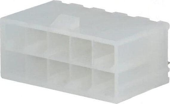 Разъем MOLEX MX-5566-10A, Гнездо, провод-плата, "папа", Mini-Fit Jr, 4,2мм, PIN: 10, TНТ, 9А, 1шт