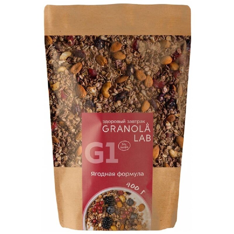 Гранола-мюсли GRANOLA.LAB G1 Ягодная формула 400г