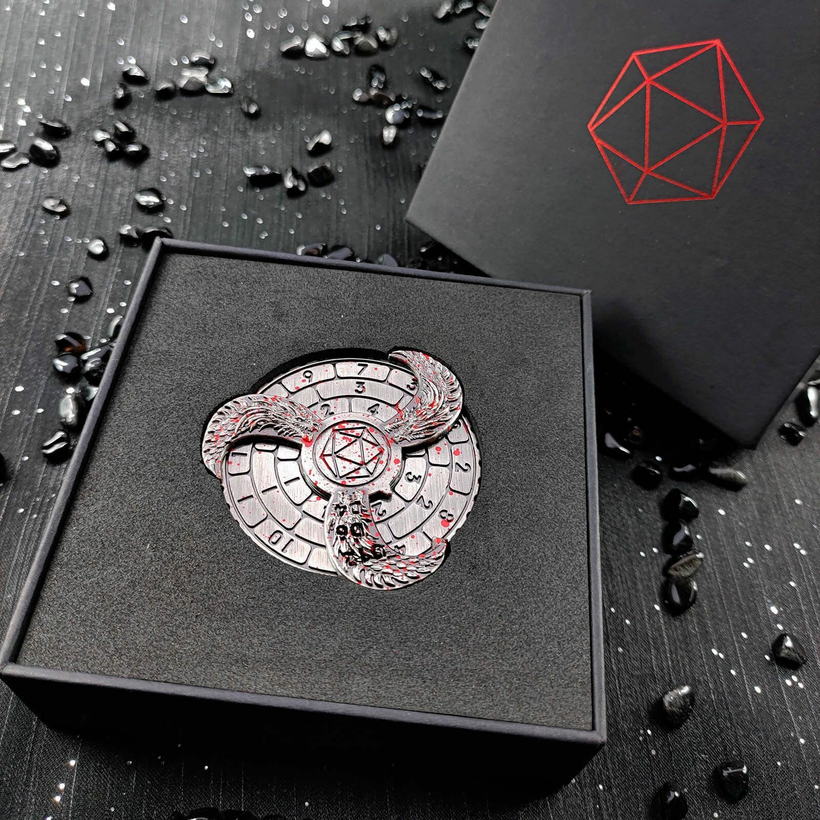 DND, Dungeons and Dragons Dice, roulette unique Многогранные игральные кости, Металлические дайсы Дракон для настольных ролевых RPG игр Dungeons & Dragon