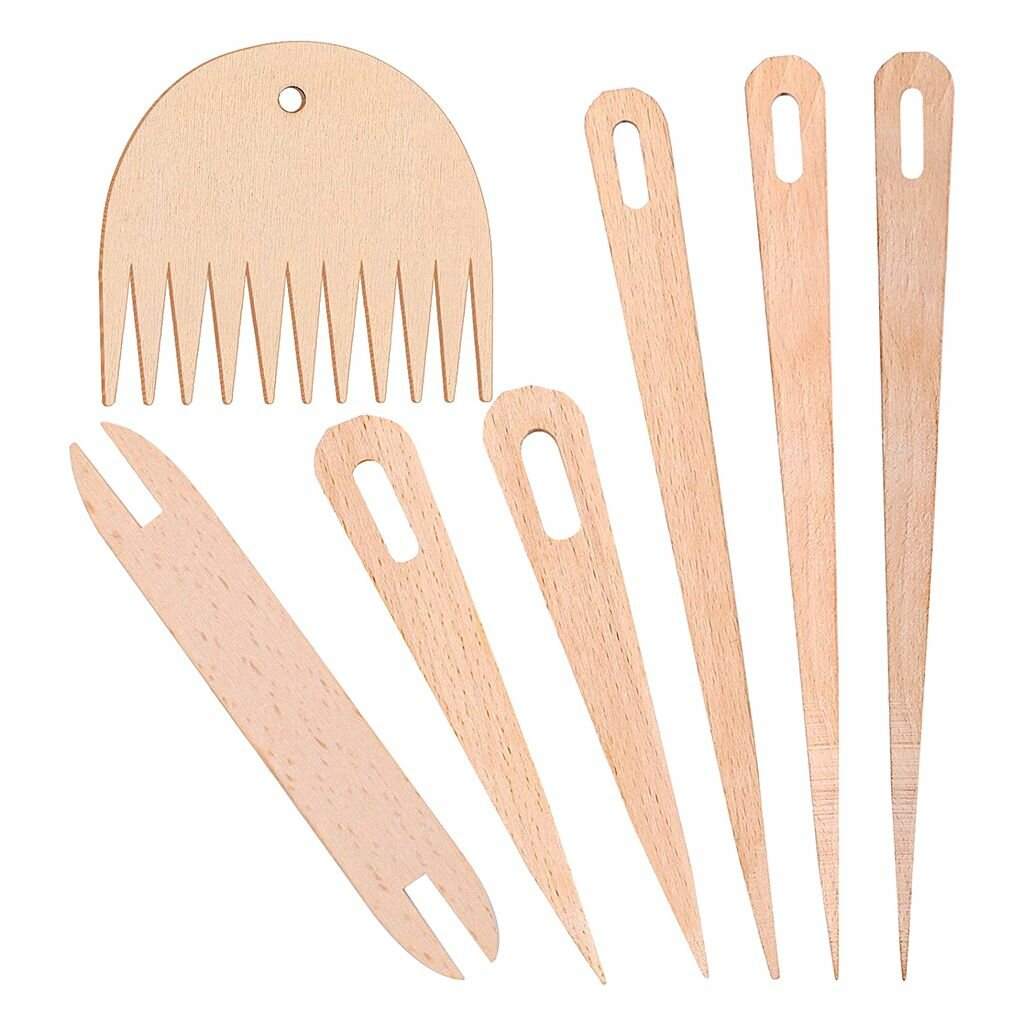 Набор деревянных палочек для ткачества (7 шт.)