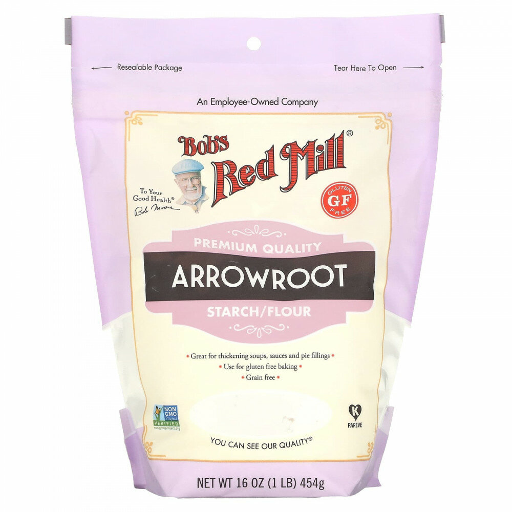 Bob's Red Mill, крахмал/мука из аррорута, 454 г (16 унций)