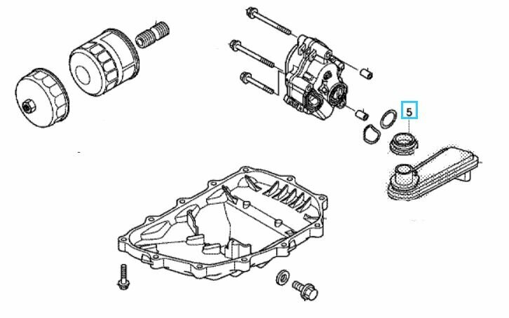Уплотнение маслоприемника мототехники Honda; Артикул Honda: 15154MAT000 (Оригинал)