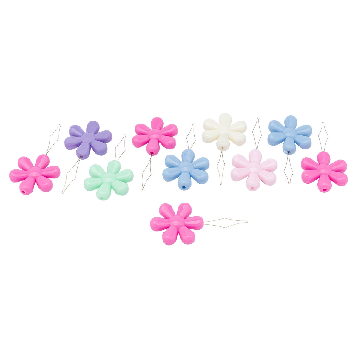 Нитковдеватель для иголок ручной 'Цветок', 10 шт, цвет ассорти, Айрис