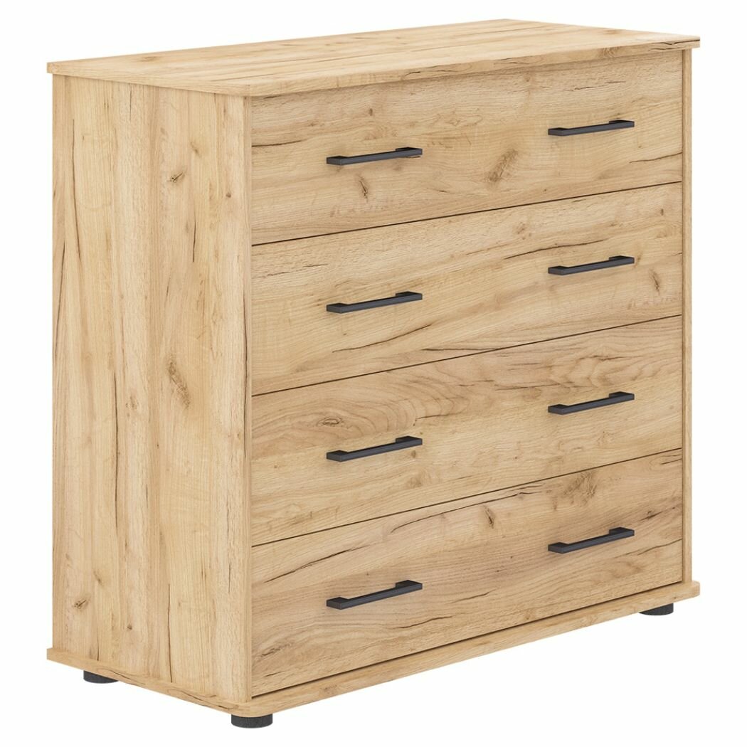 Классический комод Пирамида "К-2", Дуб крафт золотой, ЛДСП