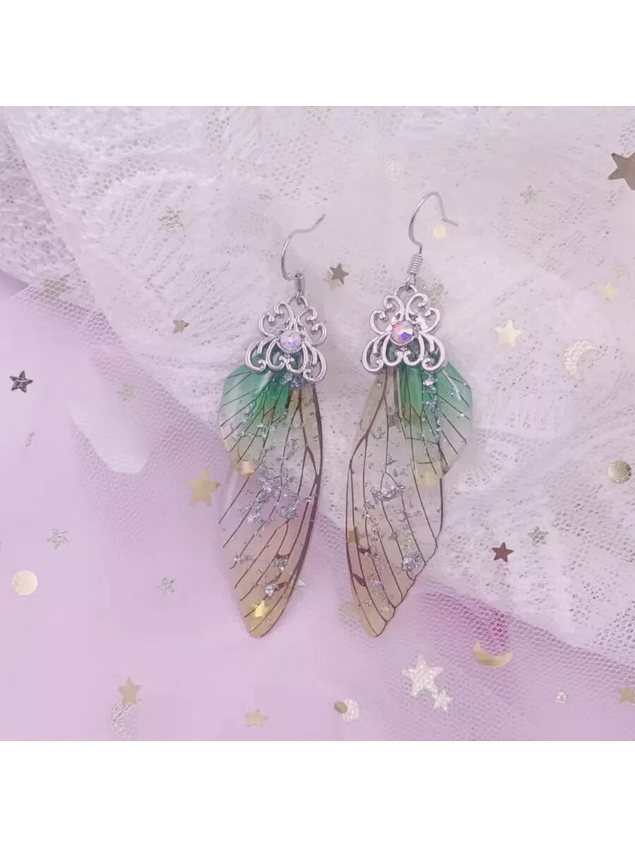 Серьги двусторонние