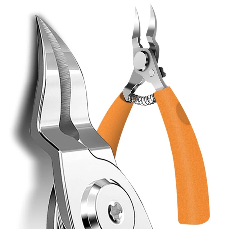 Кусачки для ногтей оранжевые, Stainless Steel + ABS