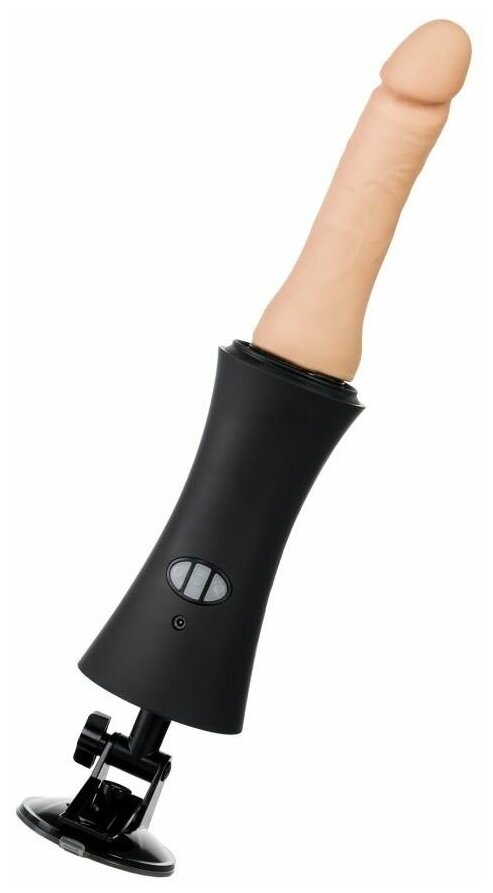 Секс-машина с телесной насадкой HandBang MotorLovers, черный с бежевым